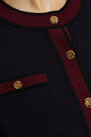 Tory Burch Wool Cardigan With Pockets