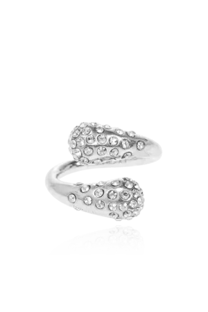 JIMMY CHOO Crystal Ring - Silver