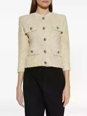Balmain Beige Cropped Jacket