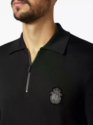 BILLIONAIRE Zip-up Polo Shirt