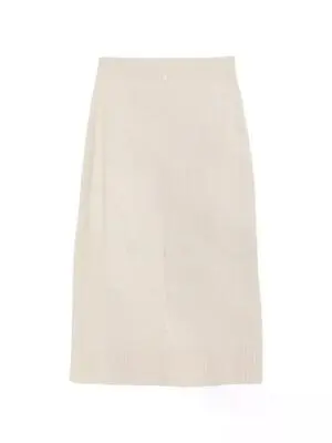 Lorena Antoniazzi Ribbed-trim Knitted Midi Skirt