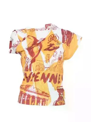 VIVIENNE WESTWOOD Hebo Graphic-print Asymmetric Tank Top
