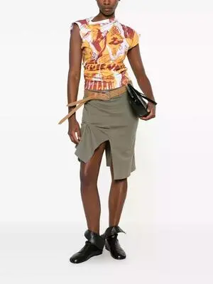 VIVIENNE WESTWOOD Hebo Graphic-print Asymmetric Tank Top