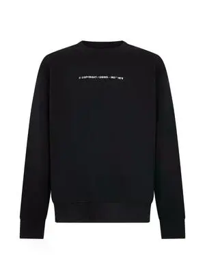 DIESEL® Logo-print Sweatshirt - Black