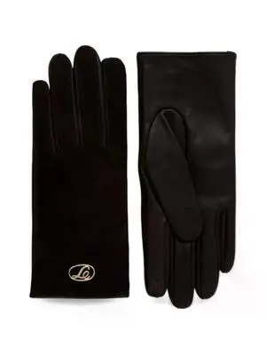 TWINSET Logo-plaque Gloves - Black