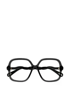 Chloé Square-frame Wavy-arm Glasses