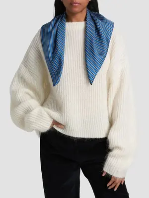 TOTEME Oversized Rib-knit Mohair-blend Sweater