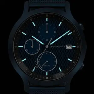 Lilienthal Berlin Chronograph Solar Edition Ii Mesh Matte