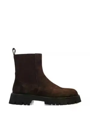 Furla Camden Suede Ankle Boots - Brown