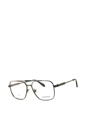 FERRAGAMO Pilot-frame Glasses - Grey