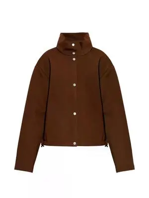 Nike Article Fleece Oversized Jacket - Brown