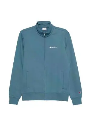 Champion Logo-embroidered Zip-up Track Pants Set - Blue