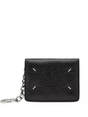 MAISON MARGIELA Four Stitches Keyring Cardholder - Black