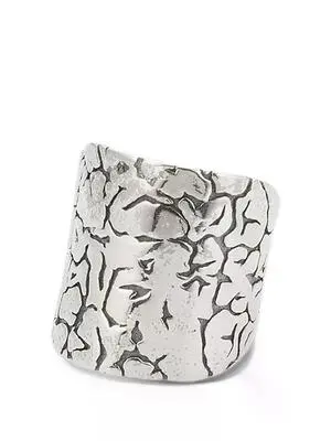 Emanuele Bicocchi Cracked-effect Ear Cuff - Silver