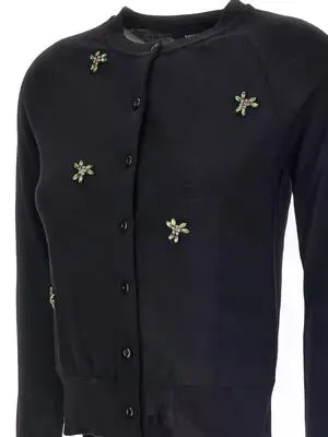 Simone Rocha Crystal-embellished Raglan-sleeve Cardigan