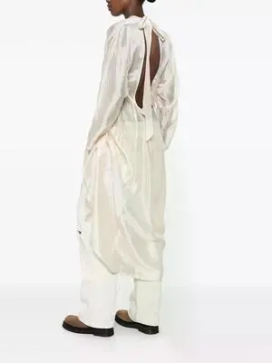 Our Legacy Shimmering Open-back Maxi Dress