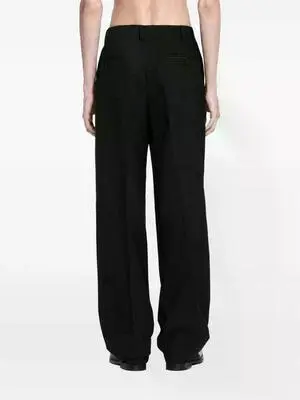 TOM FORD Dropped-waist Wool Trousers - Black
