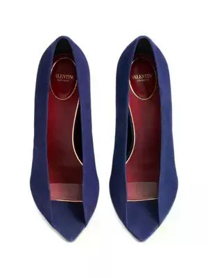 Valentino Garavani Open-toe Révélé Suede Pumps 105mm