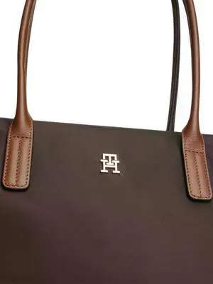 Tommy Hilfiger Popette Monogram-plaque Shoulder Bag