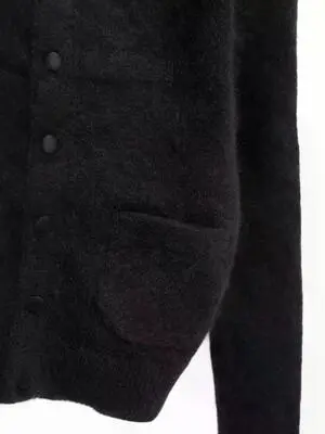 Matieres Fecales Padded-shoulder Button-front Cardigan