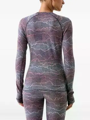 Smartwool Geometric-print Raglan-sleeve Top