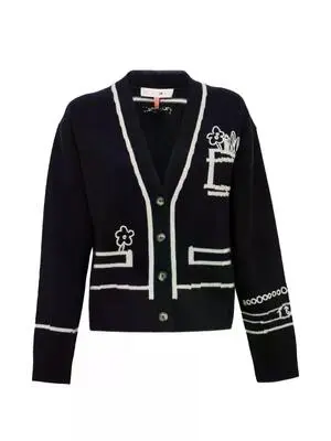 Mira Mikati Trompe L'oeil Cardigan - Blue