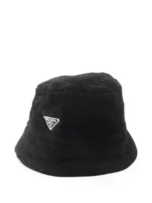 Prada 2010s Triangle-appliqué Bucket Hat