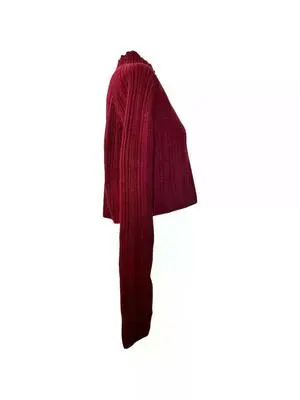 Maje Cable-knit Cropped Sweater