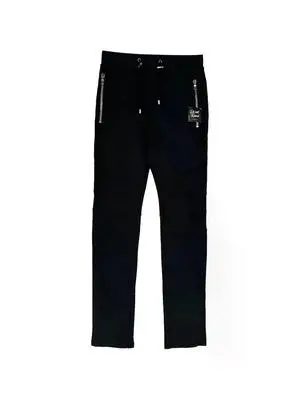 Balmain Drawstring Straight-leg Track Pants - Black