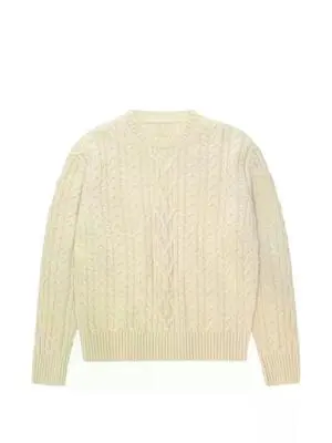 FORTELA Chain Braided Cable-knit Sweater - Neutrals