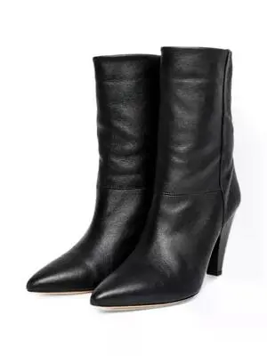 ISABEL MARANT VINTAGE Pointed-toe Cone-heel Ankle Boots - Black
