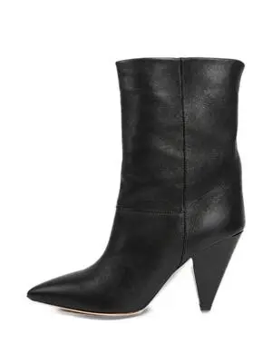 ISABEL MARANT VINTAGE Pointed-toe Cone-heel Ankle Boots - Black