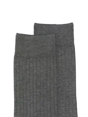 ANT45 Urbana Short Ribbed-knit Socks