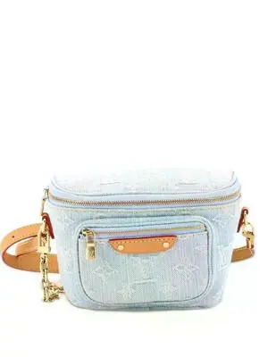 LOUIS VUITTON Bum Bag Monogram Denim Mini Belt Bag
