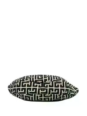 Balmain 2015-2026 Canvas Monogram 1945 Hobo Bag