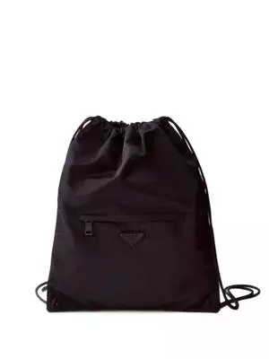 Prada Re-nylon Drawstring Backpack - Black