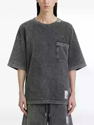 Mihara Yasuhiro Bleached Waffle T-shirt - Black