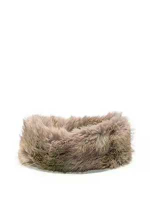 STAND STUDIO Zephyra Faux-fur Headband - Neutrals