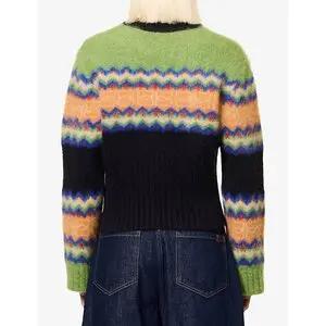 GANNI Fair Isle Alpaca-blend Jumper