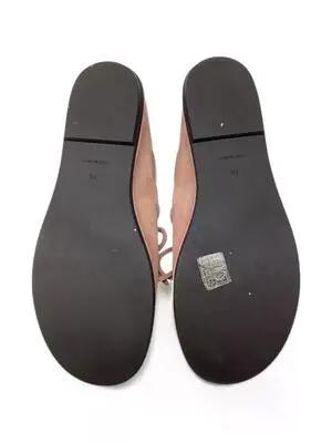 Tory Burch Bow Suede Boat Shoes
