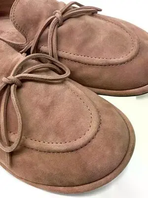 Tory Burch Bow Suede Boat Shoes