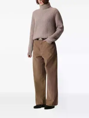 FORTELA Jaron Corduroy-textured Wide-leg Trousers