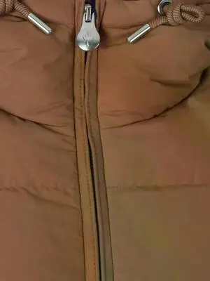 Moncler Himalaya Hooded Short Down Jacket - Brown