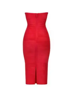 Herve Leger Cassidy Gradient Bandage Midi Dress