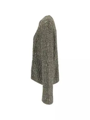 ELEH Sequin-embellished Open-knit Sweater