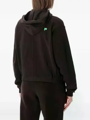 PANGAIA Logo-print Zip-up Hoodie