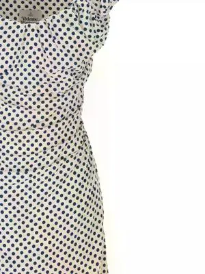 VIVIENNE WESTWOOD Polka-dot Draped Mini Dress