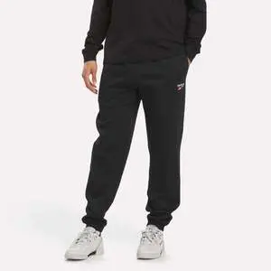 REEBOK French Terry Logo Joggers - Black