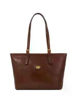 THE BRIDGE Logo-plaque Leather Shoulder Bag