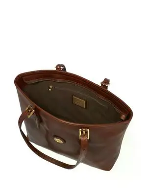 THE BRIDGE Logo-plaque Leather Shoulder Bag